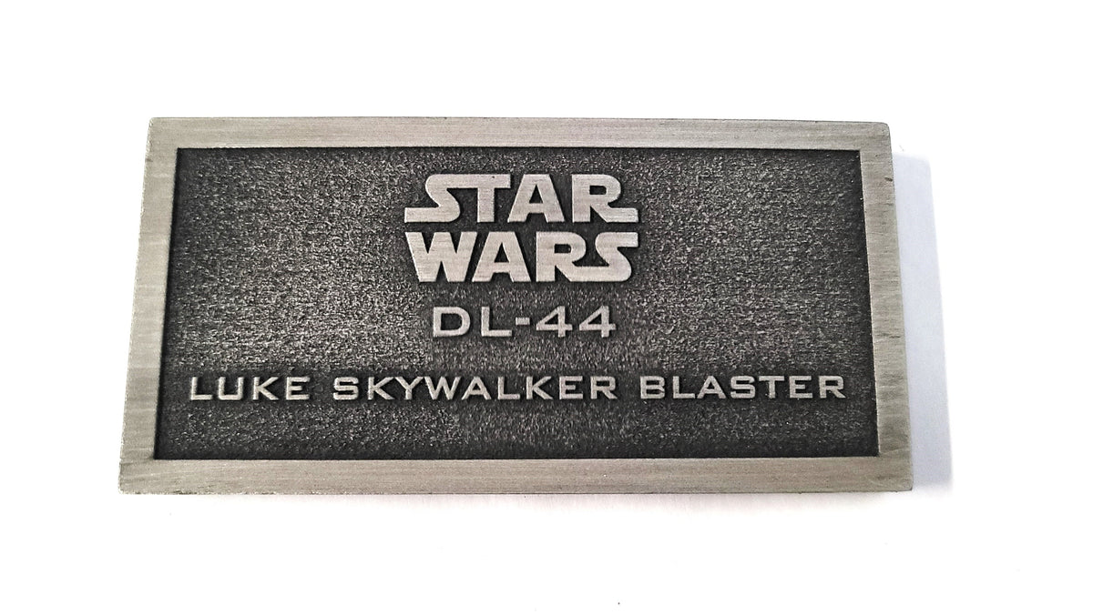 DL-44 Luke Skywalker Blaster name plate – QuestDesignCanada
