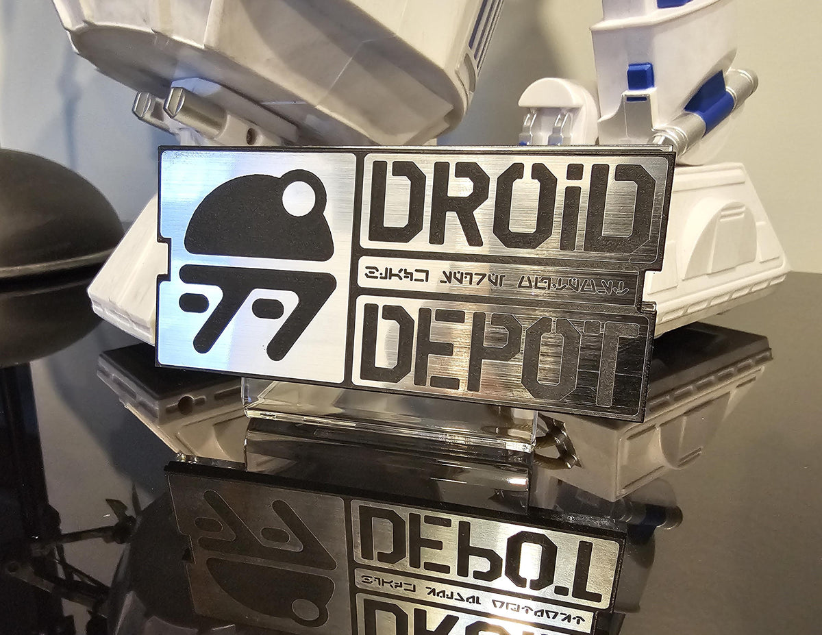 droid depot data plate name plate identification display ...